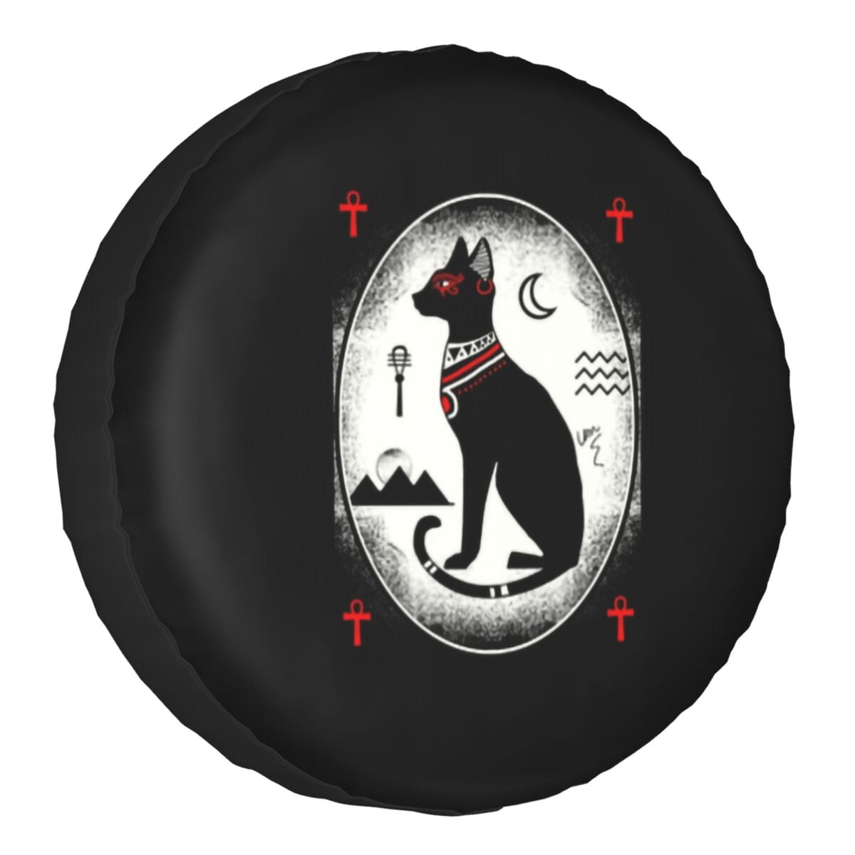 Ancient Egyptian Symbol Ankh Key Of Live Spare Tire Cover Case Bag ...