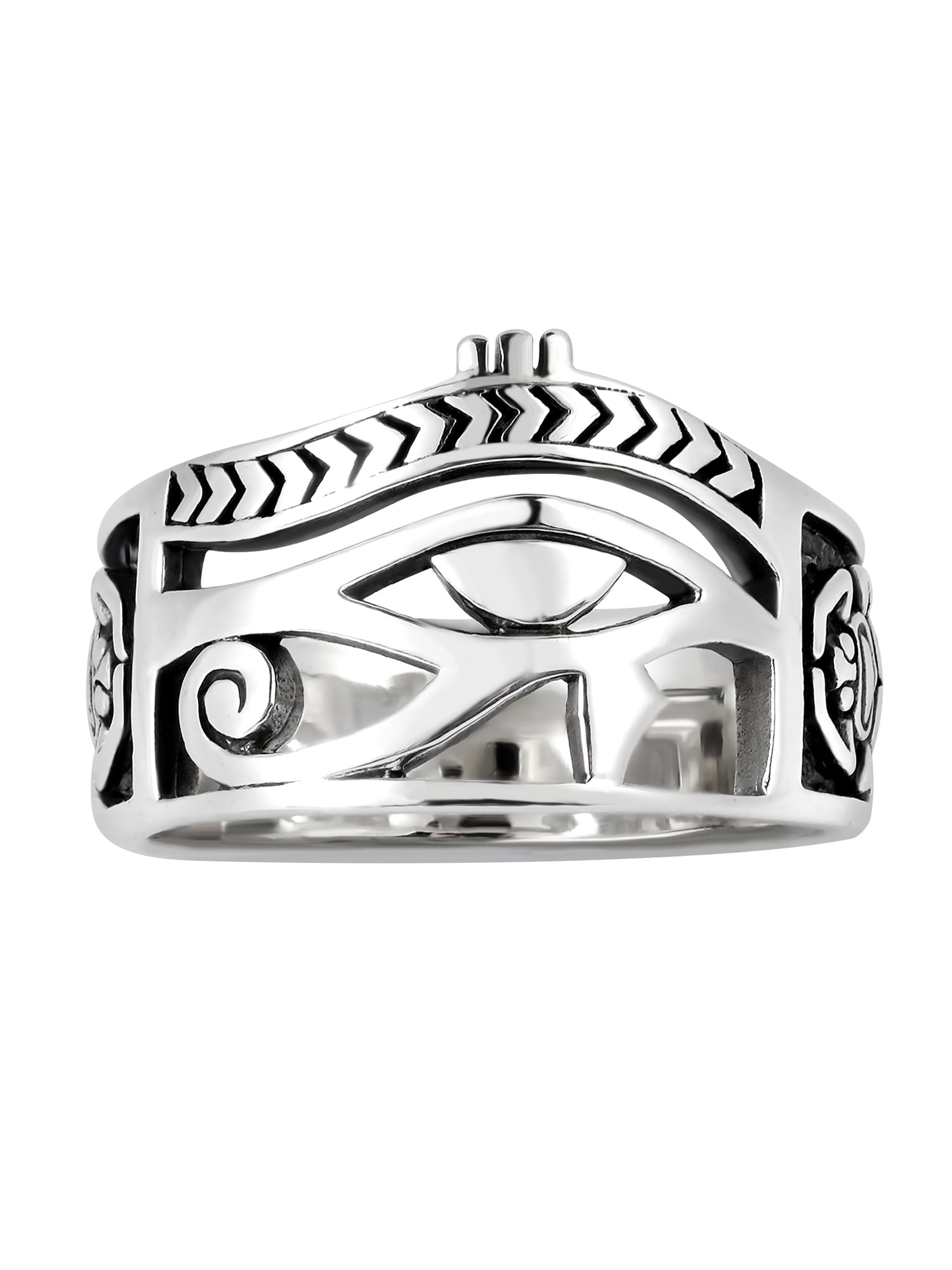 Ancient Egyptian Themed Eye of Horus with Beetle and Ankh Hieroglyphs ...