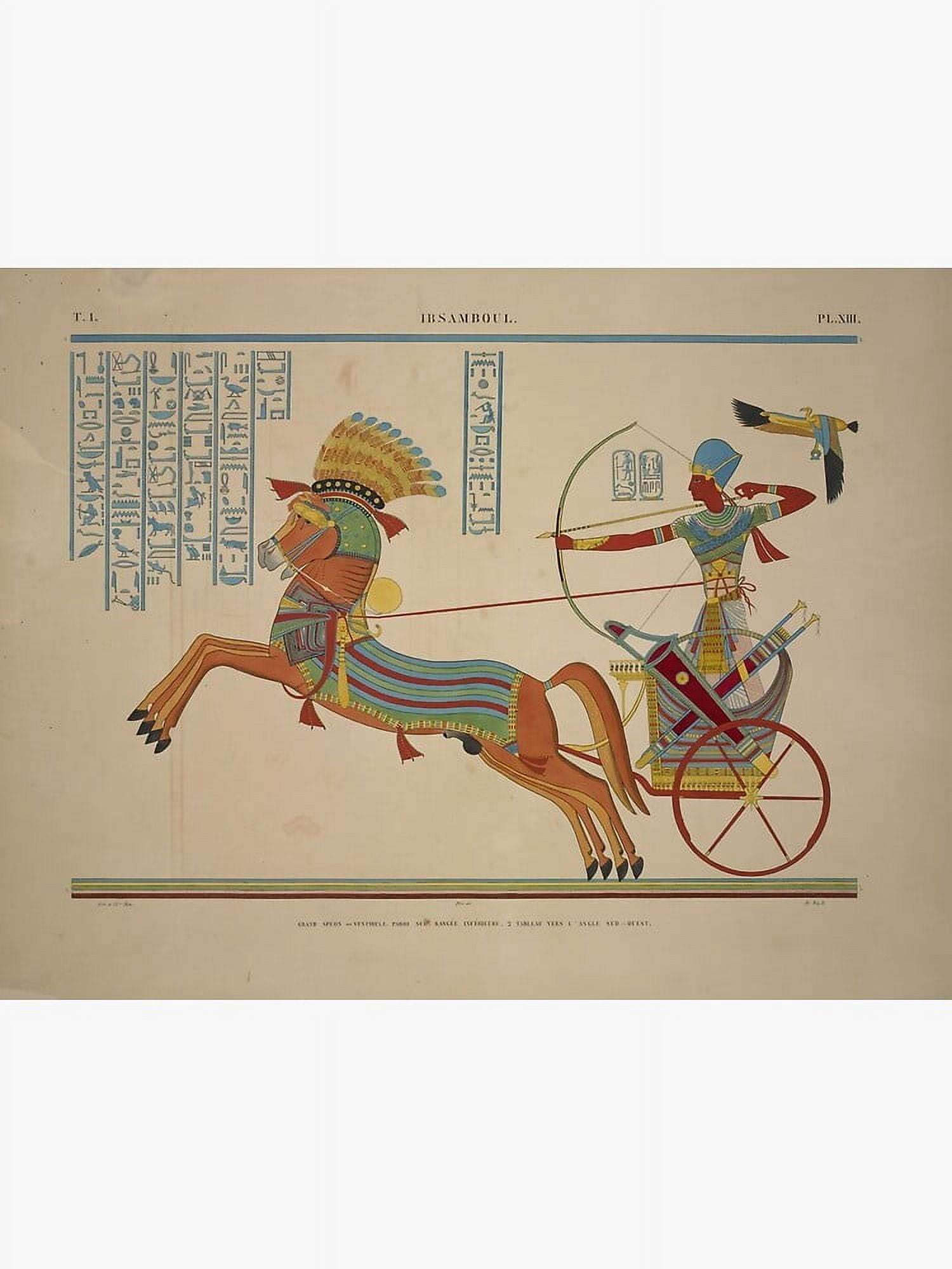 Ancient Egyptian charioteer Modern Art Decor Unframe - Walmart.com