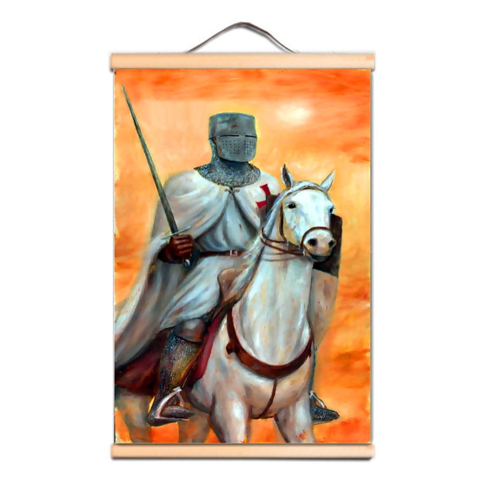 Ancient European Crusader Warrior Banner Wall Hanging Cloth Knights ...