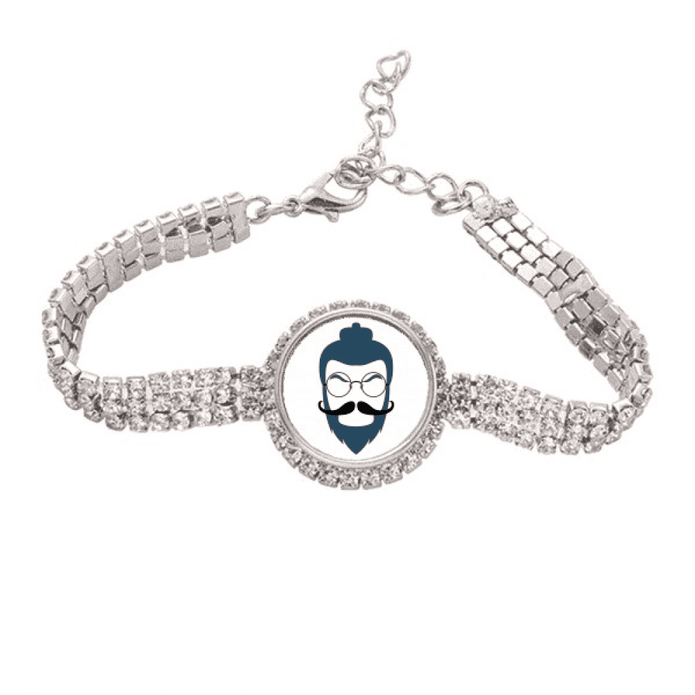 Ancient Eyeglasses Hairstyle Beard Tennis Chain Anklet Bracelet Diamond ...