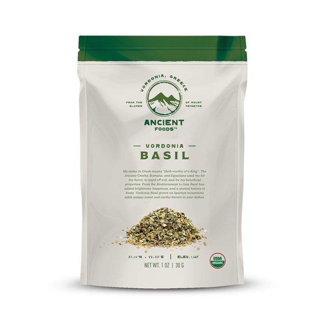 Ancient Foods Organic Basil TSF6 - Organic Greek Basil from Vordonia ...