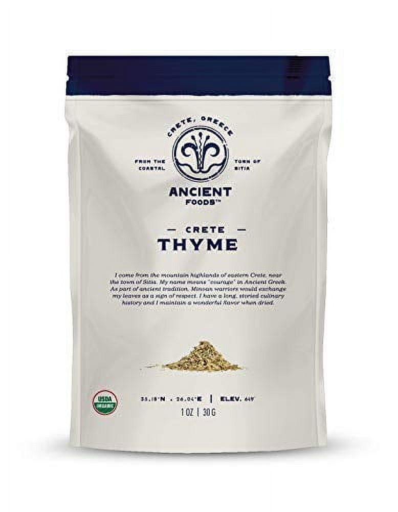 Ancient Foods Organic Thyme DMF15 - Organic Greek Thyme from Crete ...