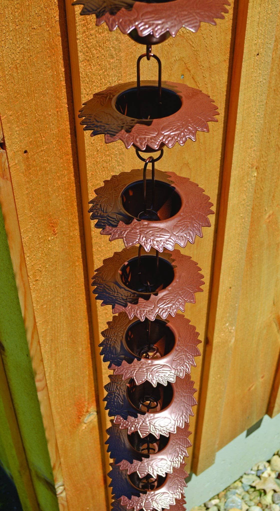 Ancient Graffiti Kinetic Zinnia Spinner, Copper, 36"H - Walmart.com