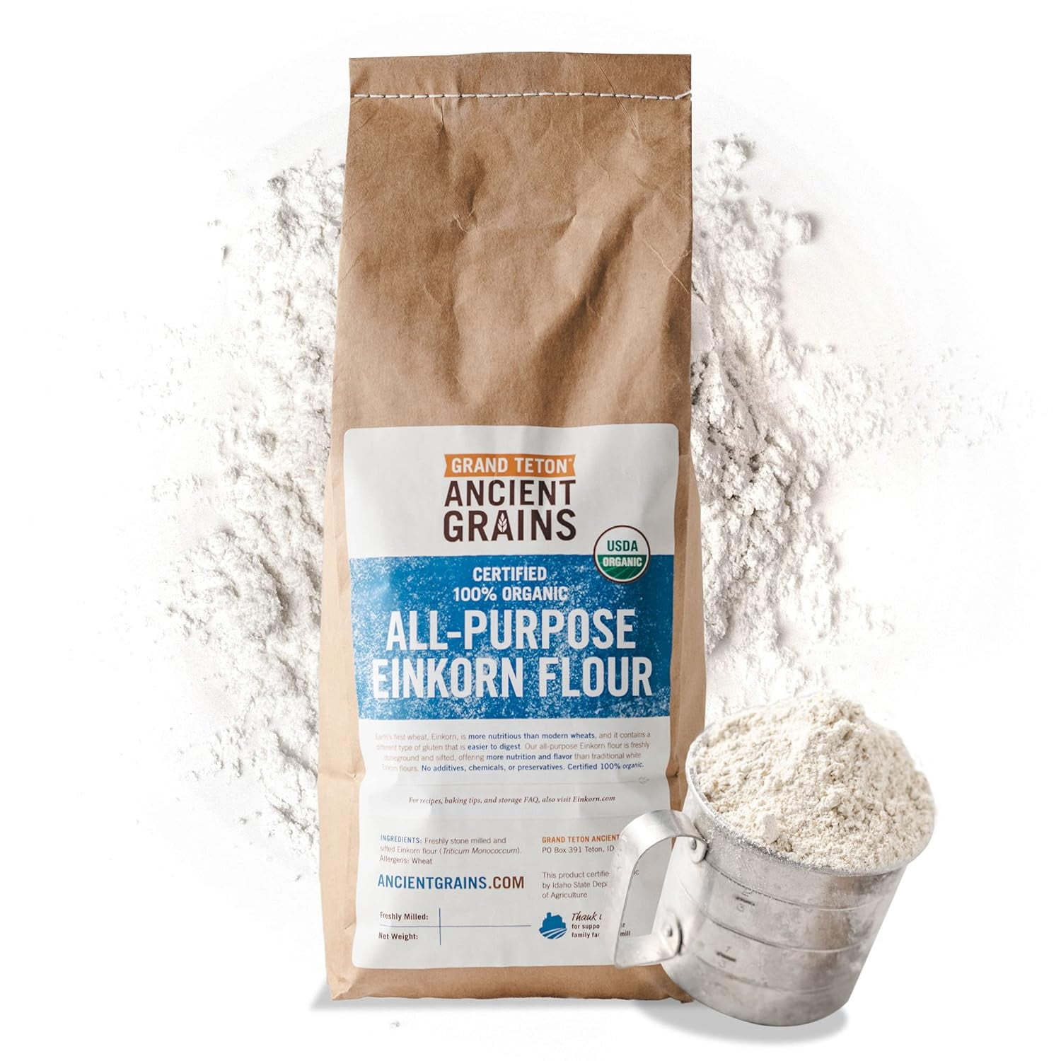 Ancient Grains - 100% Organic All-Purpose Einkorn Flour, Einkorn Flour ...