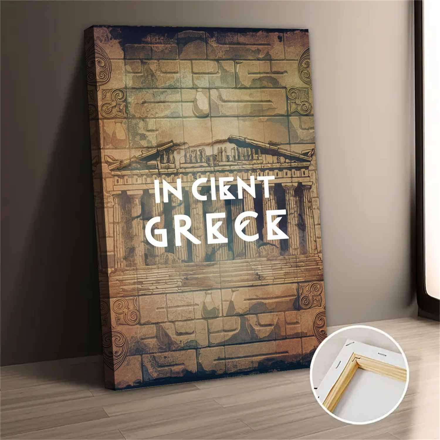 Ancient Greece Canvas Wall Art Print For Bedroom Living Room Home Decor ...