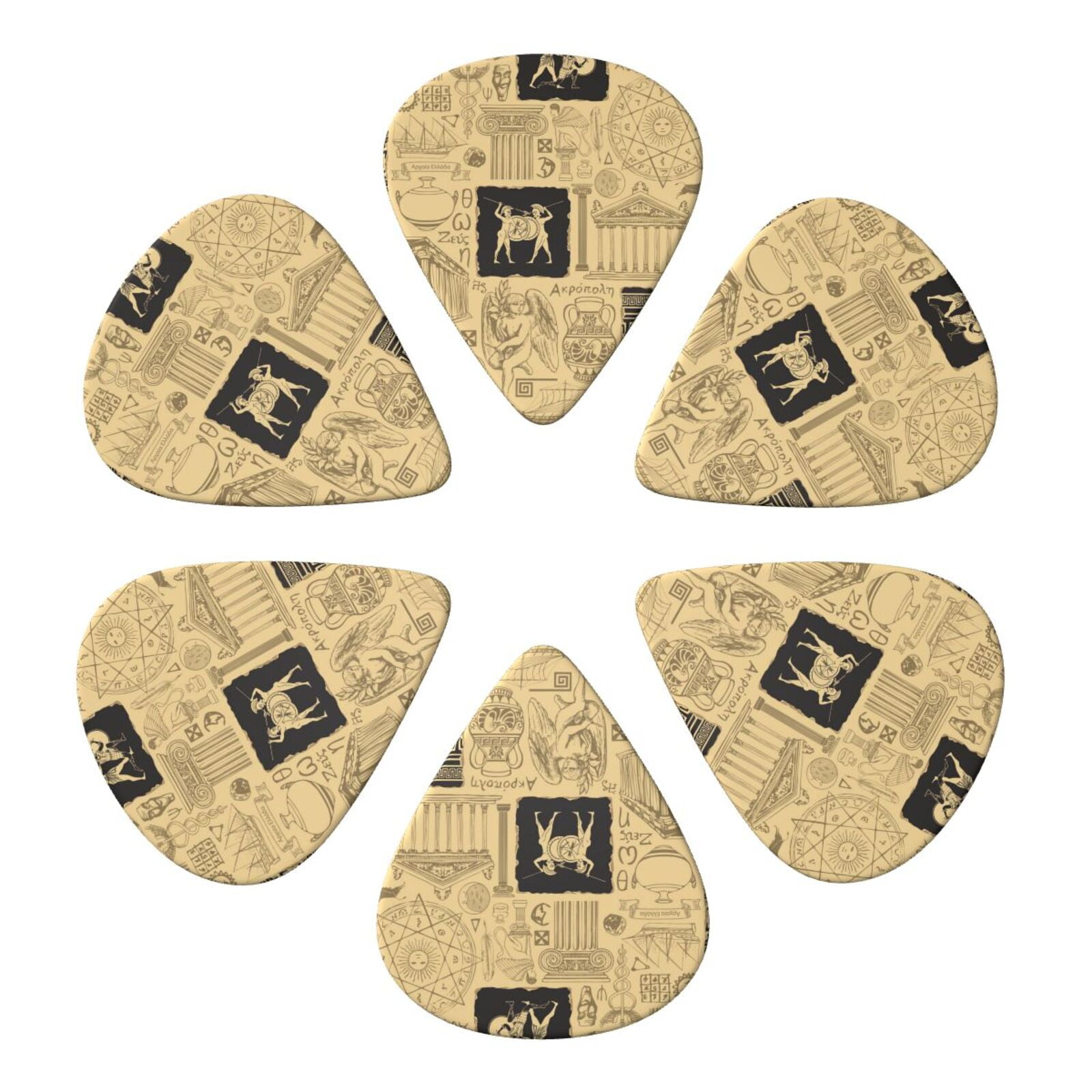 Ancient Greece Mythology Retro Guitar Pick 6 Pack for Bass Acoustic ...