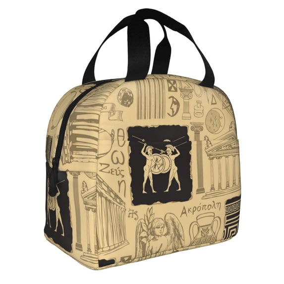 Ancient Greece Mythology Retro Reusable Lunch Bag Insulated Meal Tote ...