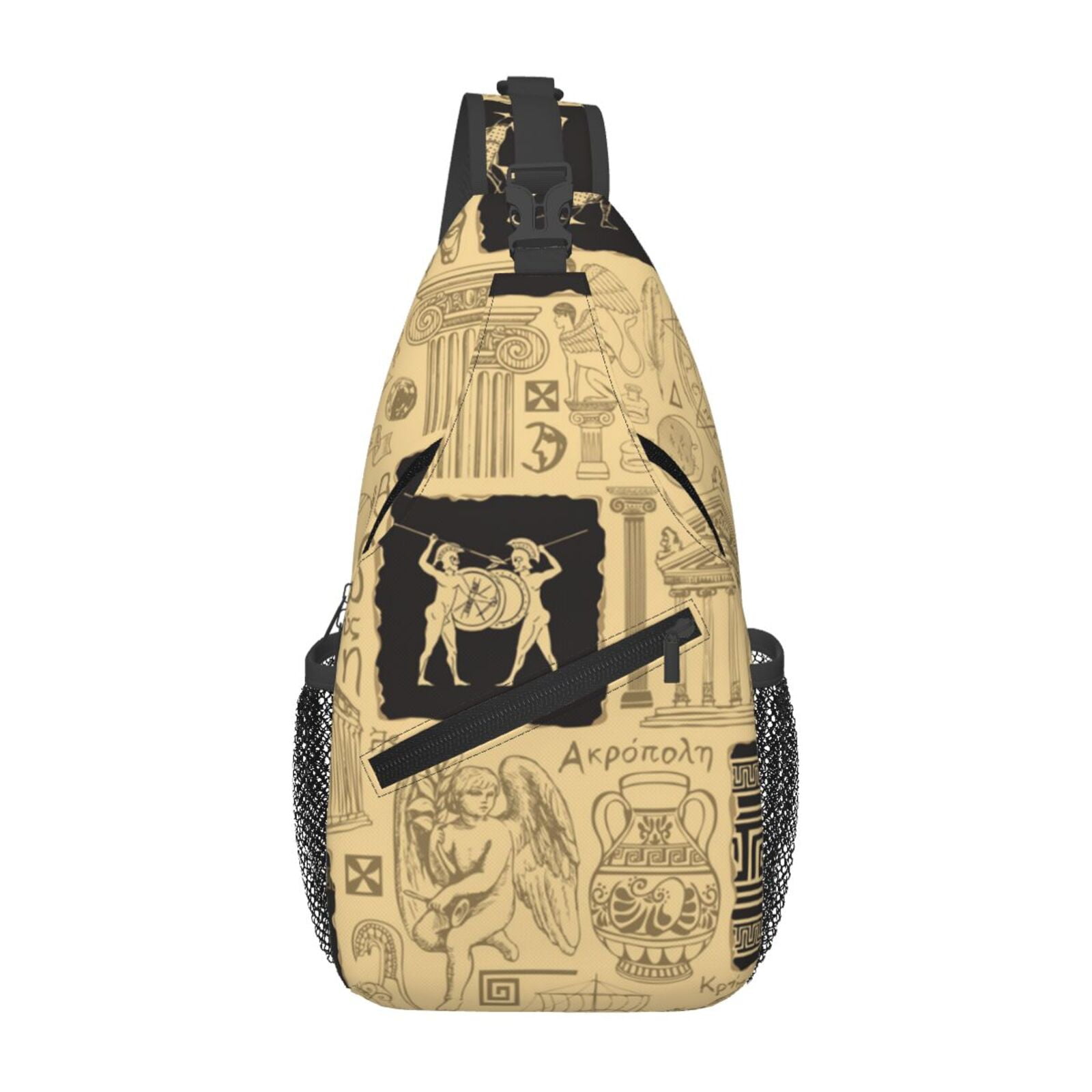 Ancient Greece Mythology Retro Sling Backpack Shoulder Chest Crossbody ...
