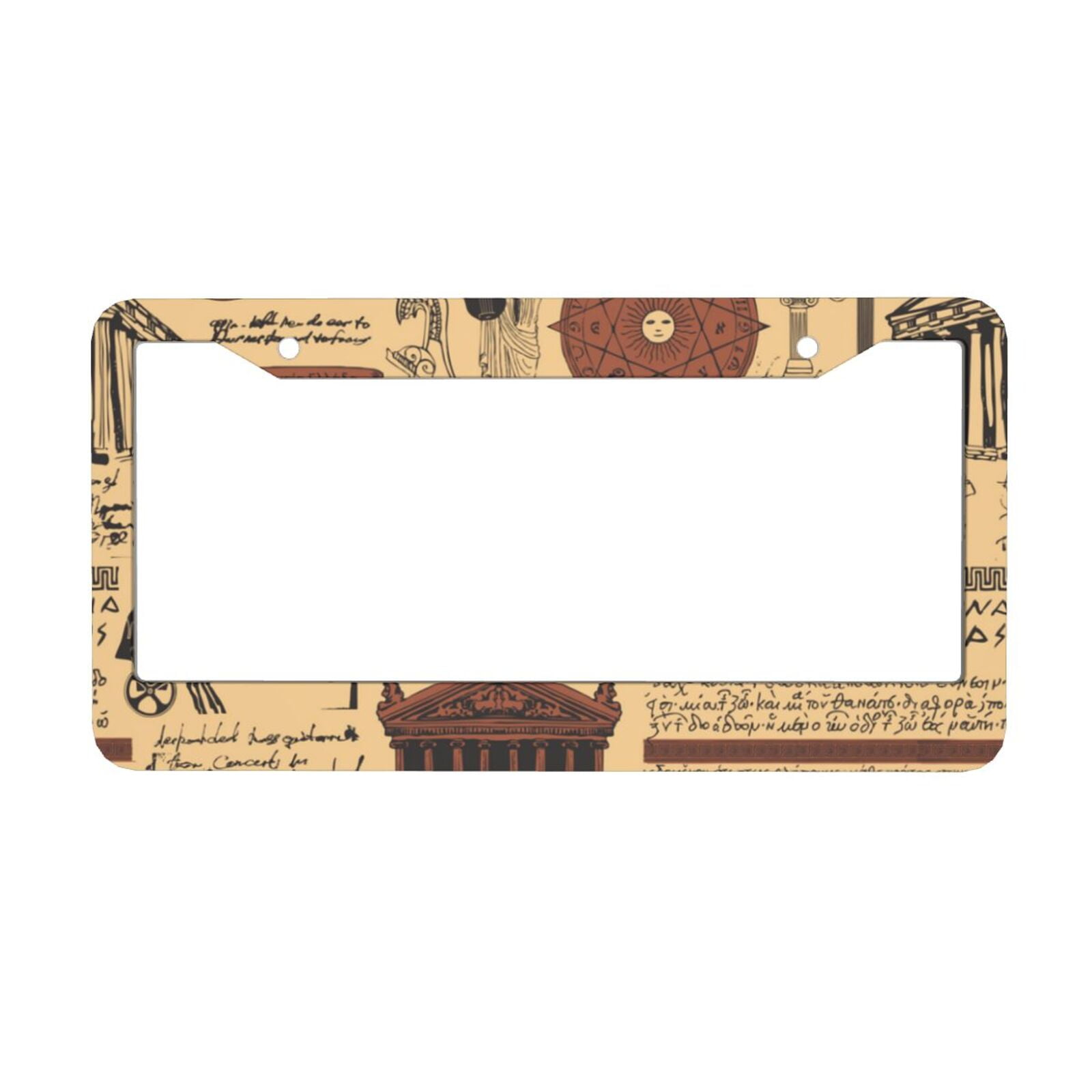 Ancient Greece Vintage Acropolis Aluminum Car License Plate Frames ...