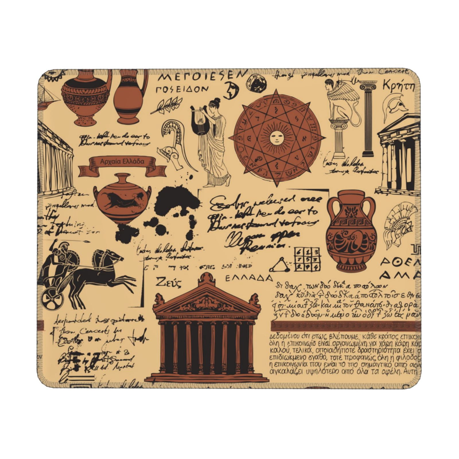 Ancient Greece Vintage Acropolis Mouse Pad Non-Slip Rubber Gaming ...