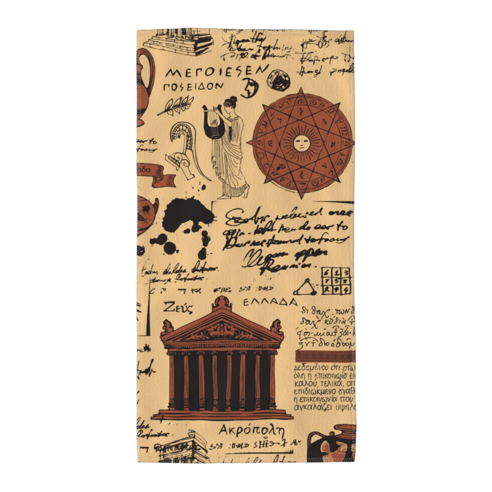 Ancient Greece Vintage Acropolis Soft Bath Towel 12x24 for Beach, Pool ...