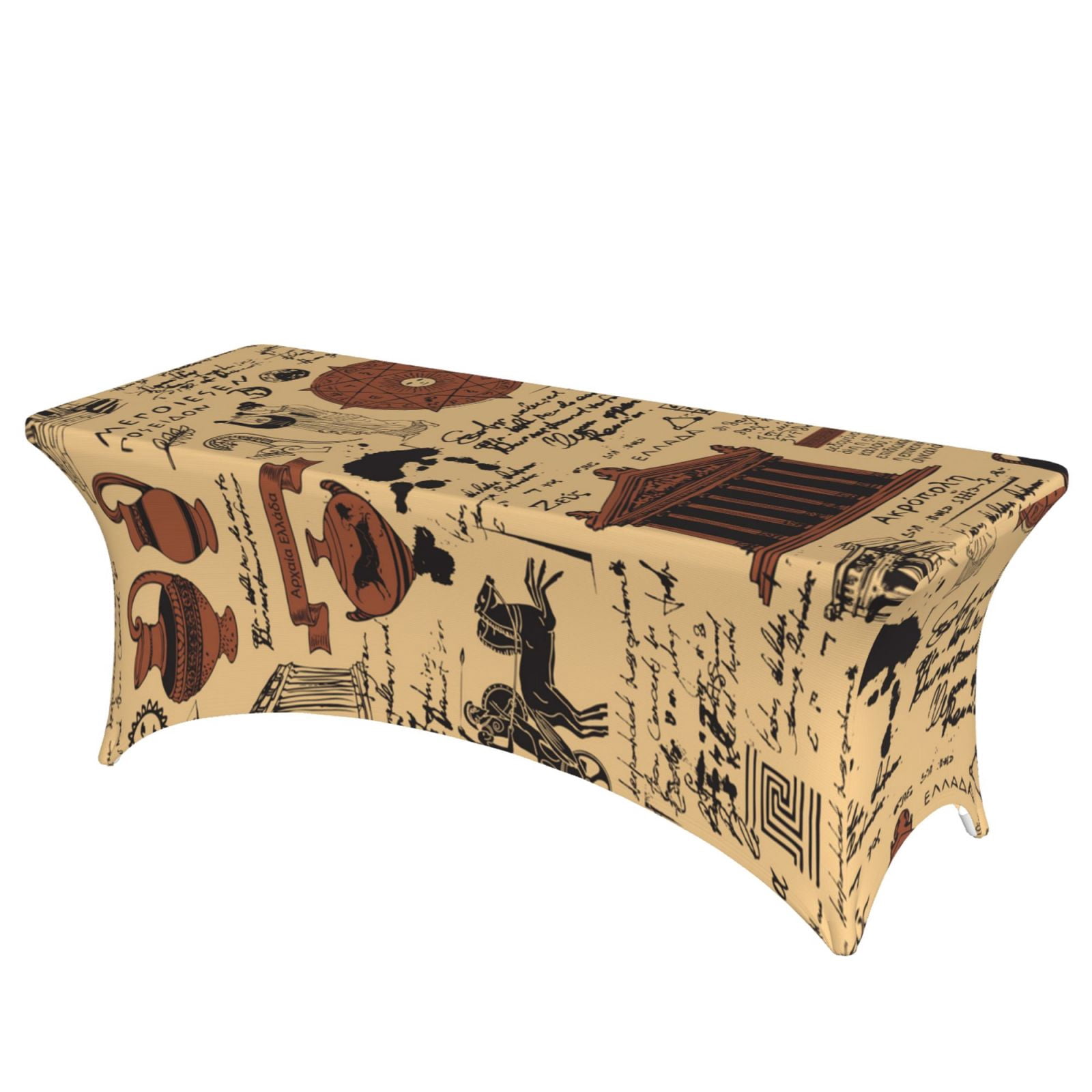 Ancient Greece Vintage Acropolis Stretch Rectangular Table Cover 6FT ...
