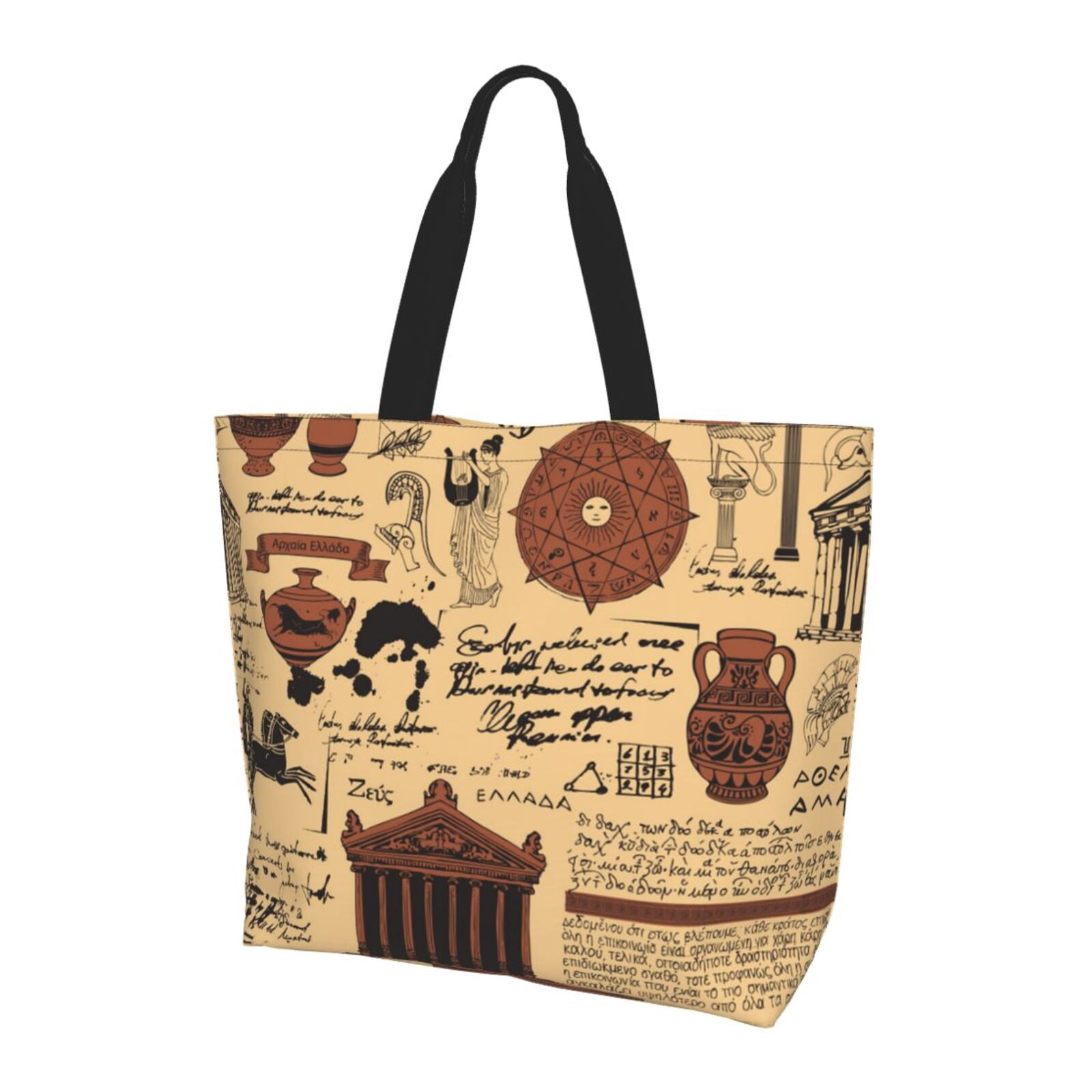 Ancient Greece Vintage Acropolis Women Reusable Bag Large Shoulder ...