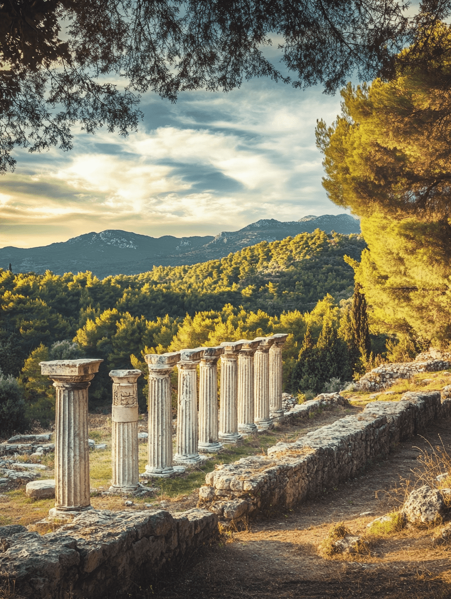 Ancient Greek Columns Canvas Print/Wall Art， Suitable for Living Room ...