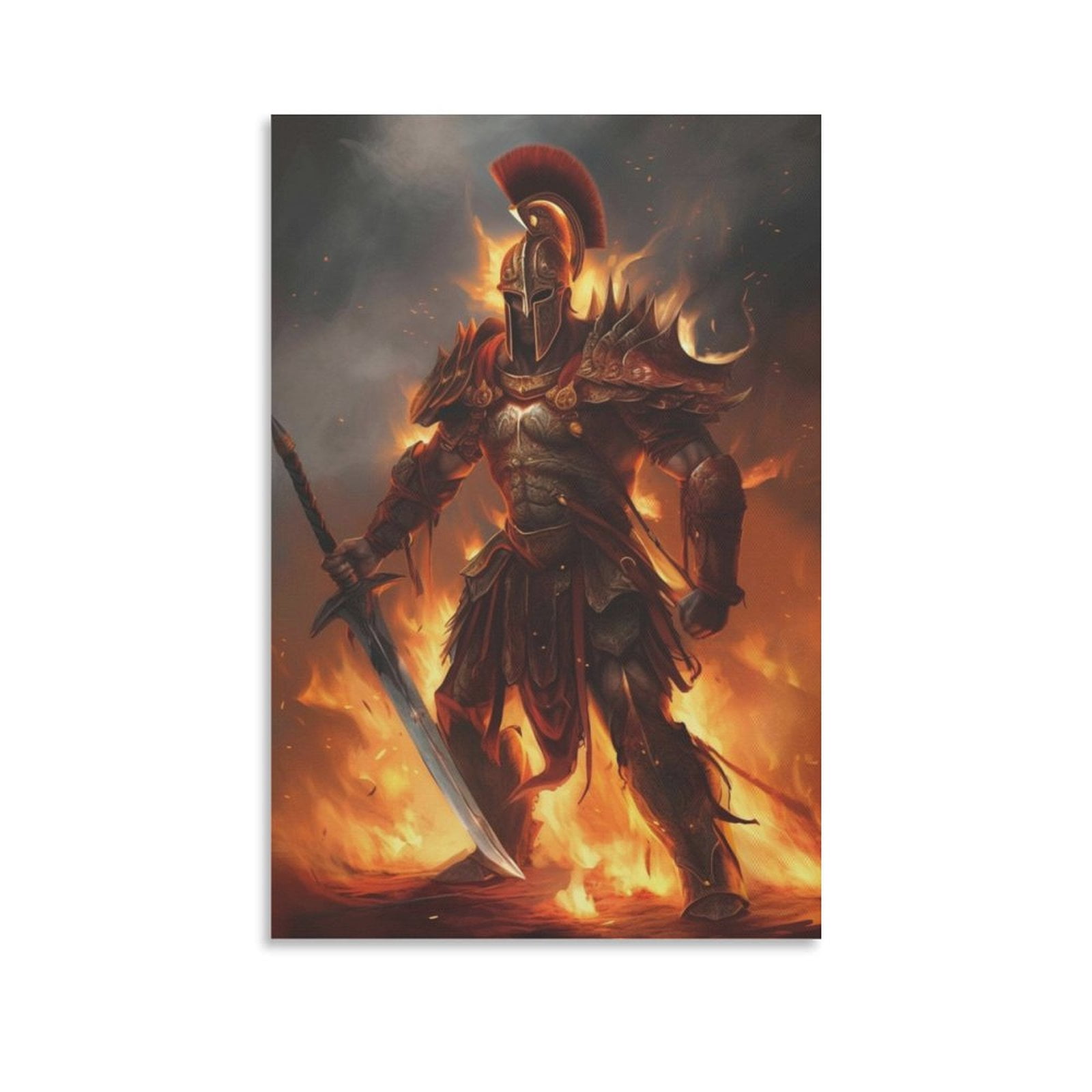 Ancient Greek God Ares Poster Wall Art Picture Painting Poster Canvas ...