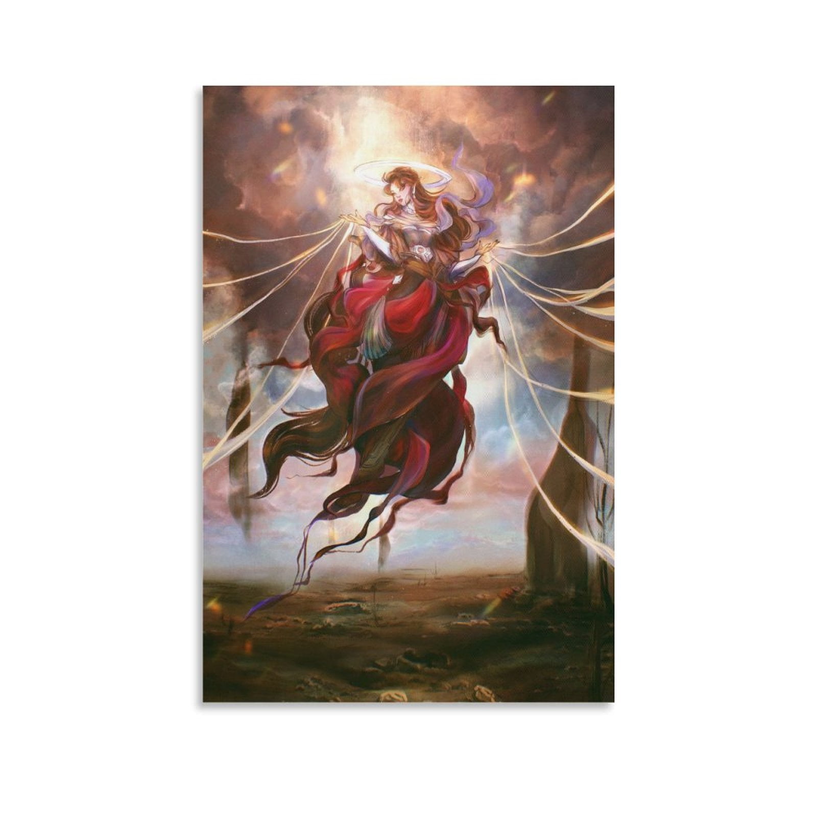 Ancient Greek Goddess Art Poster Tyche Picture Print Wall Art Poster Painting Canvas Posters ...