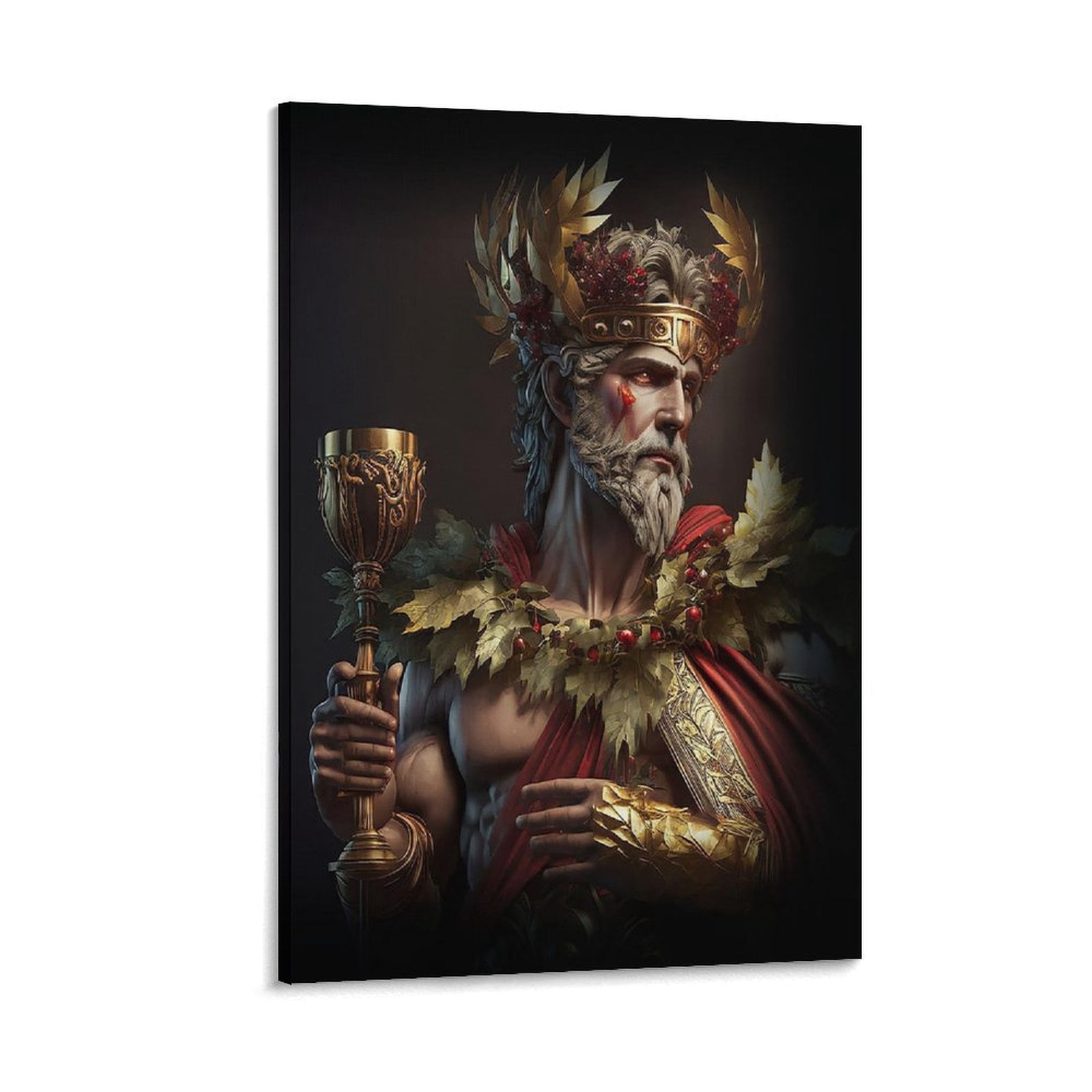 Ancient Greek Gods Poster Dionysus Canvas Art Poster and Wall Art ...