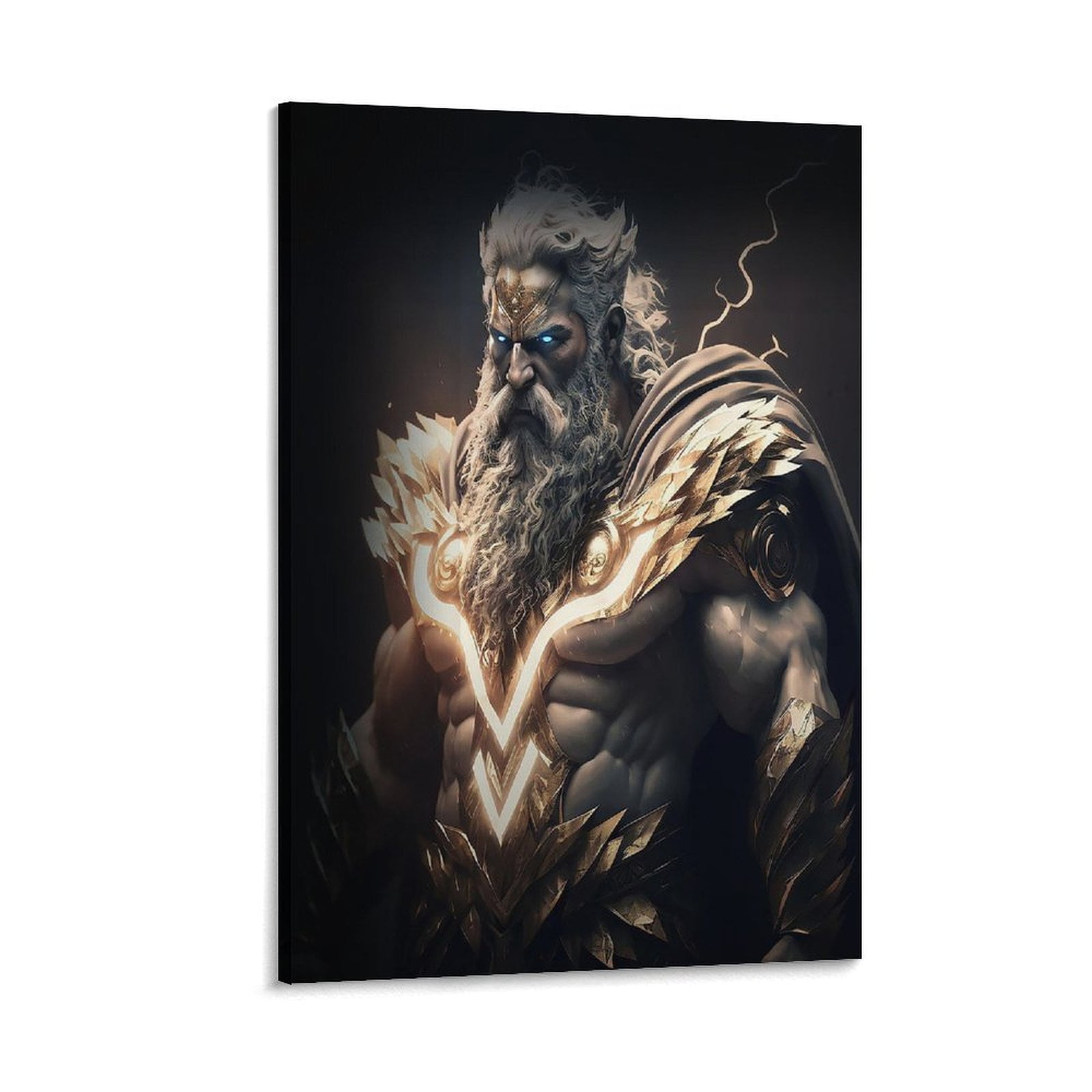 Ancient Greek Gods Poster Zeus King of The God Gifts Canvas Painting ...