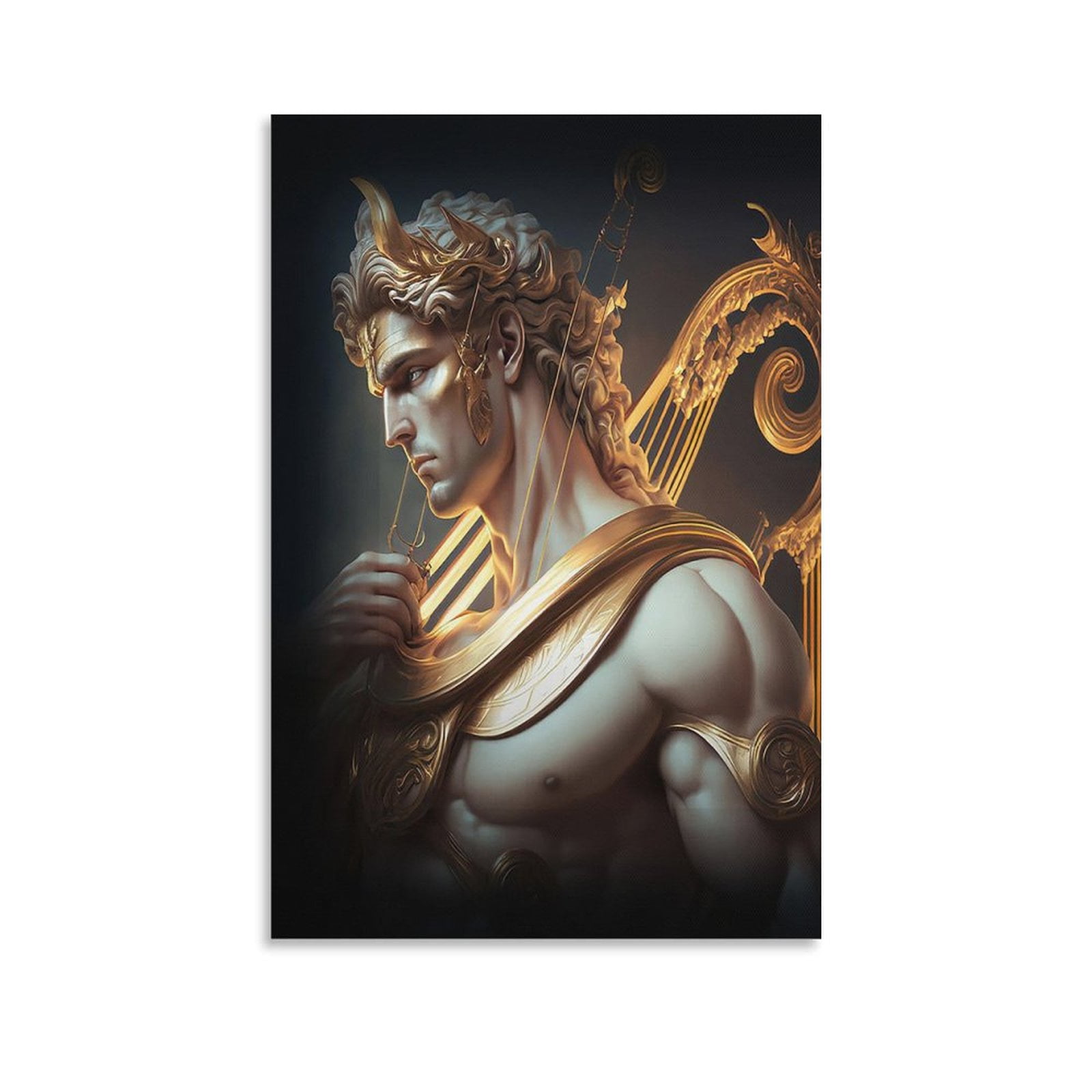 Ancient Greek Gods Posters Apollo God of Music Poetry Poster Decorative ...