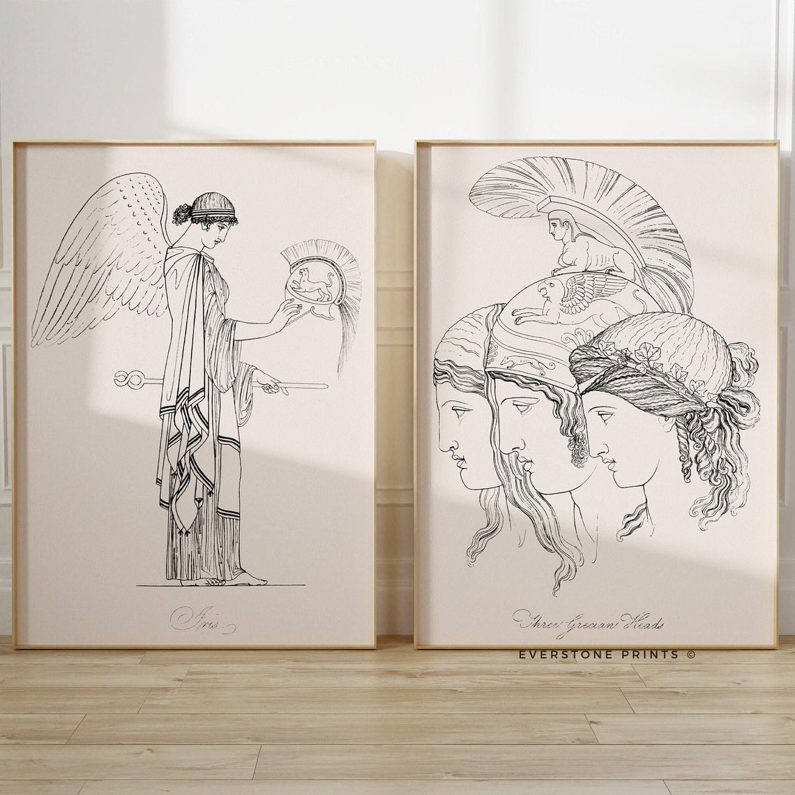 Ancient Greek Greek Statue Art Greek Mythology Art Roman Statue Set 2 ...