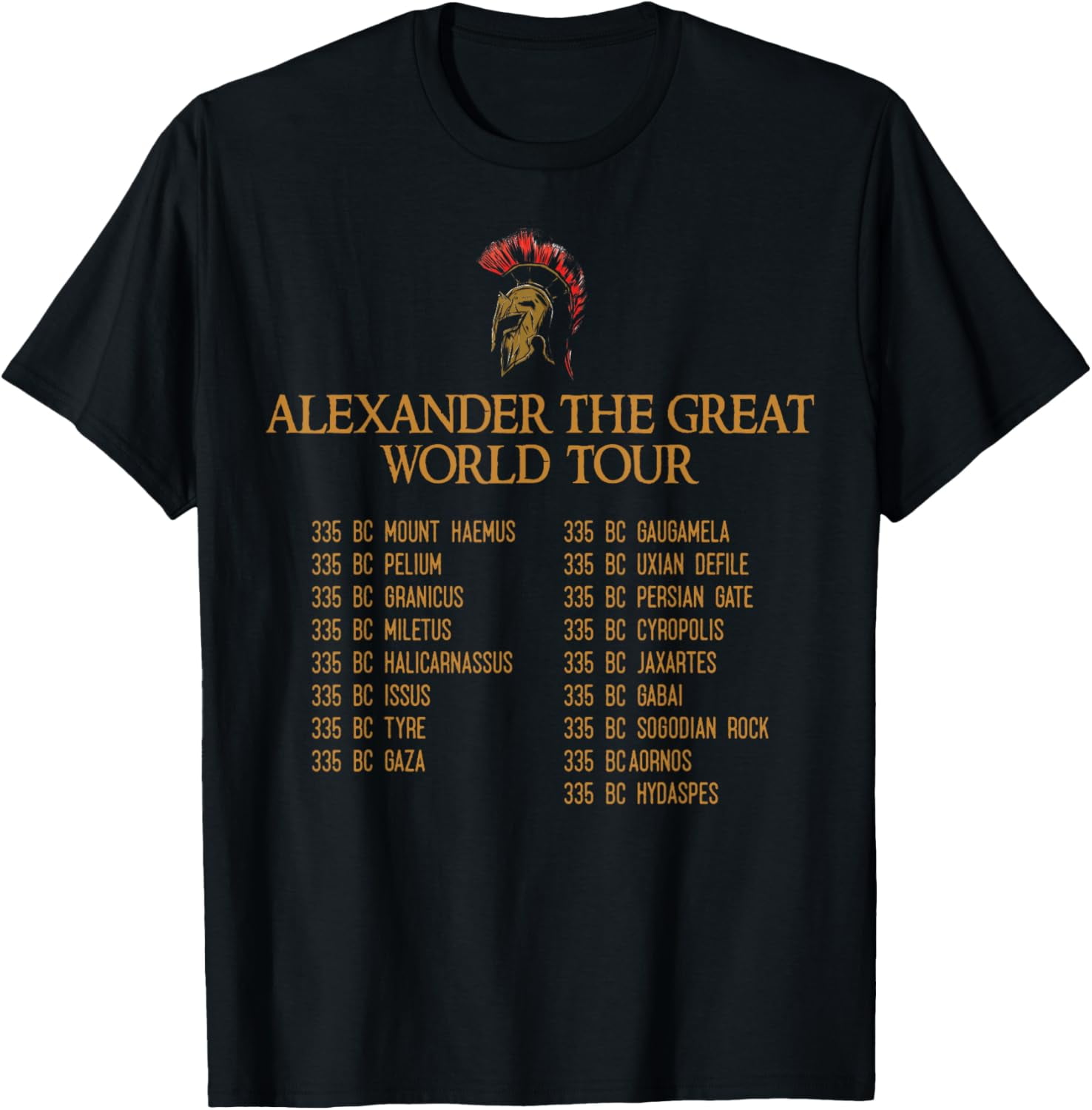 Ancient Greek History, Alexander The Great World Tour T-Shirt - Walmart.com