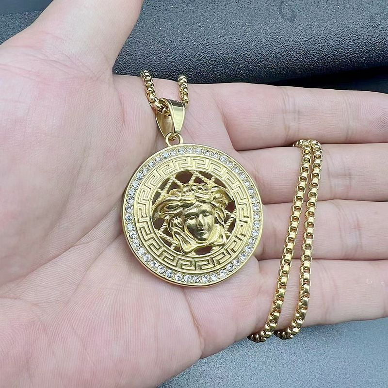 Ancient Greek Medusa Necklace for Women Greek Mythology Godess Medusa ...