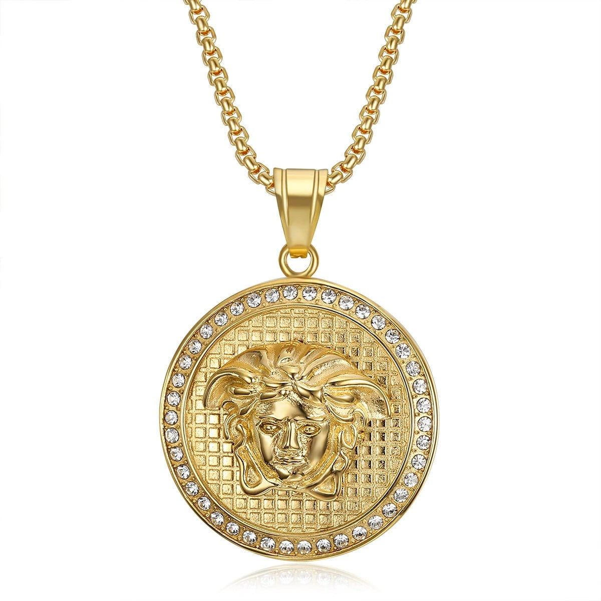 Ancient Greek Medusa Necklace for Women Men Greek Mythology Godess ...