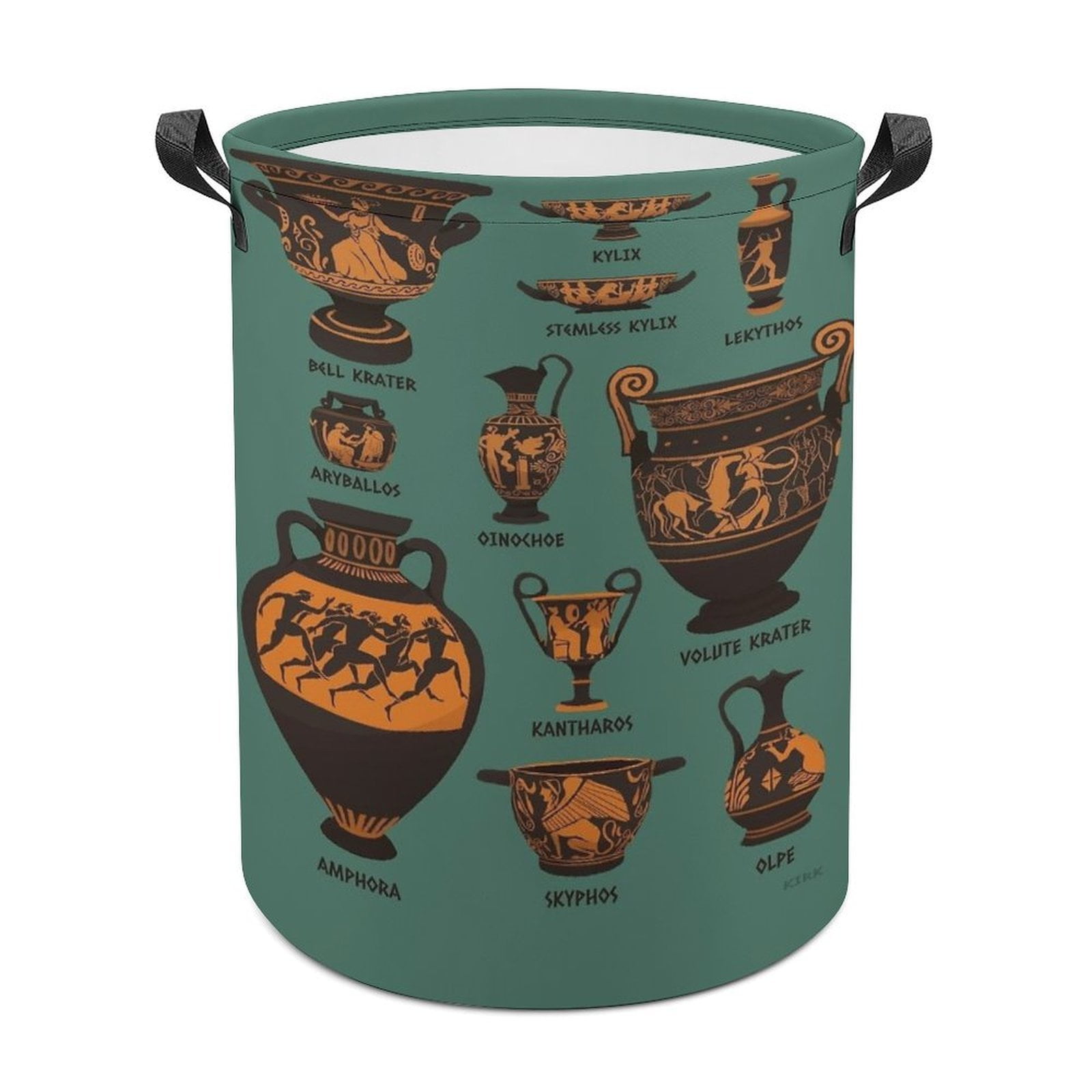 Ancient Greek Pottery Large Dirty Clothes Hamper Foldable Laundry ...