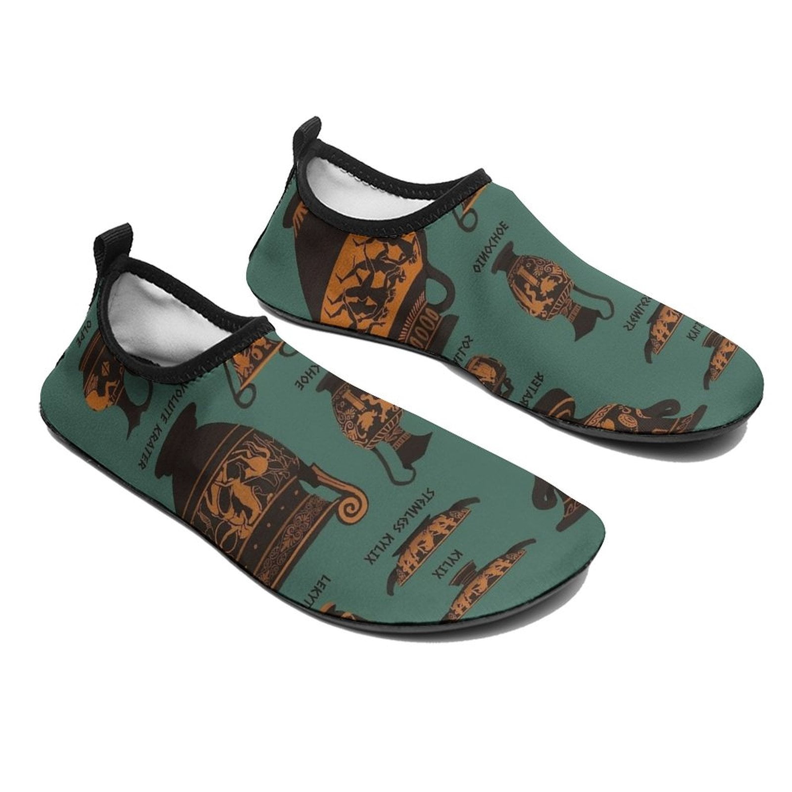 Ancient Greek Pottery Water Shoes Beach Slip-on Shoes for Men Women ...