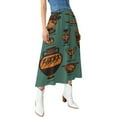 Ancient Greek Pottery Women High Waist Midi Skirt Elegant Midi Skirt ...