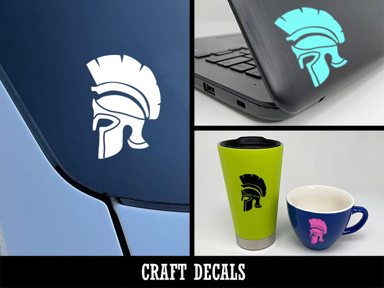 Ancient Greek Roman Spartan Helmet Craft Vinyl Indoor Outdoor Decal ...