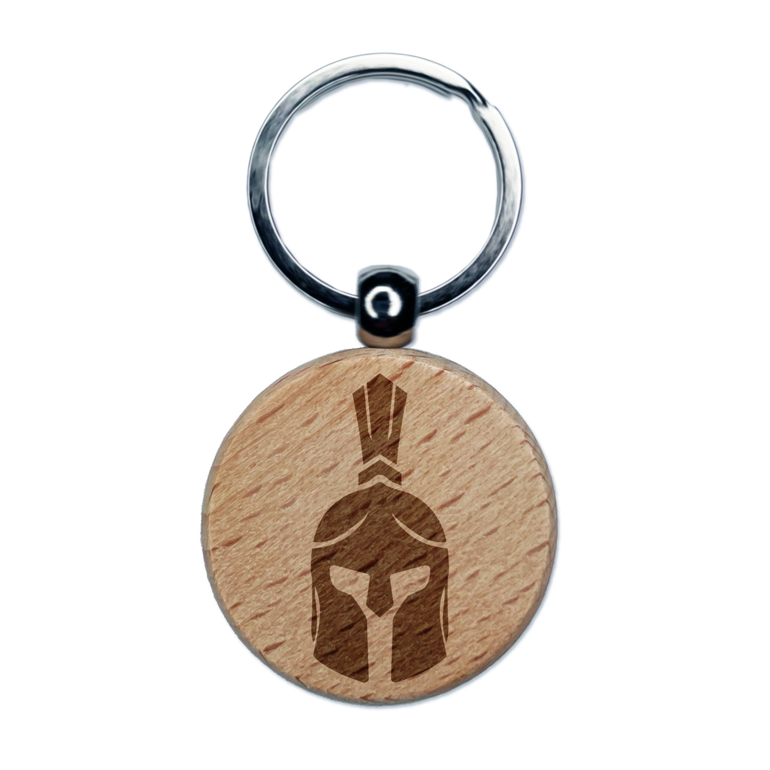Ancient Greek Roman Spartan Helmet Front Round Keychain Charm Tag ...