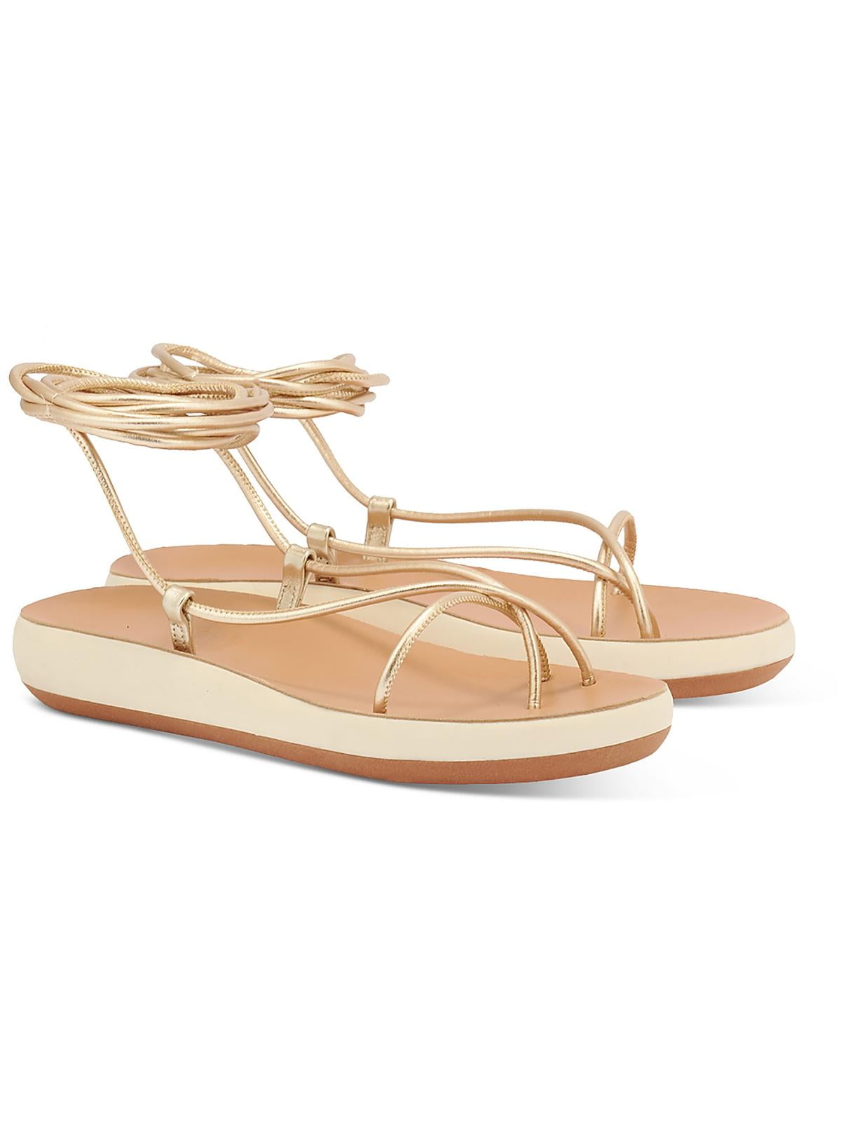 Ancient Greek Sandals Womens Diakopes Comfort Faux Leather Lace-Up ...