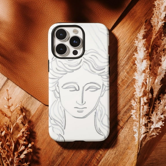 Ancient Greek Statue Vase Collage Design iPhone Case 17 16 15 14 13 12 ...
