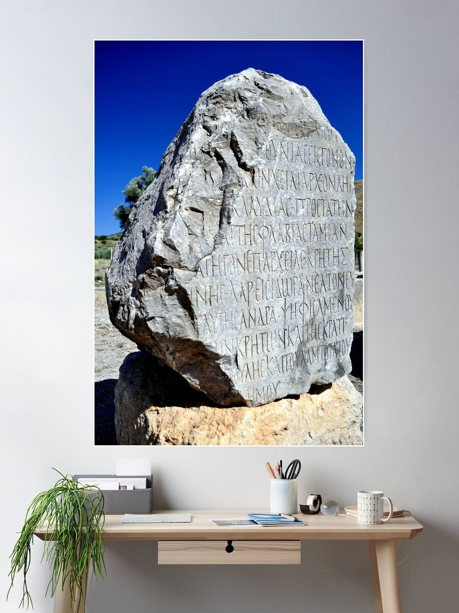 Ancient Greek Writing. Poster Wall Art Modern Wall Decor For Living ...