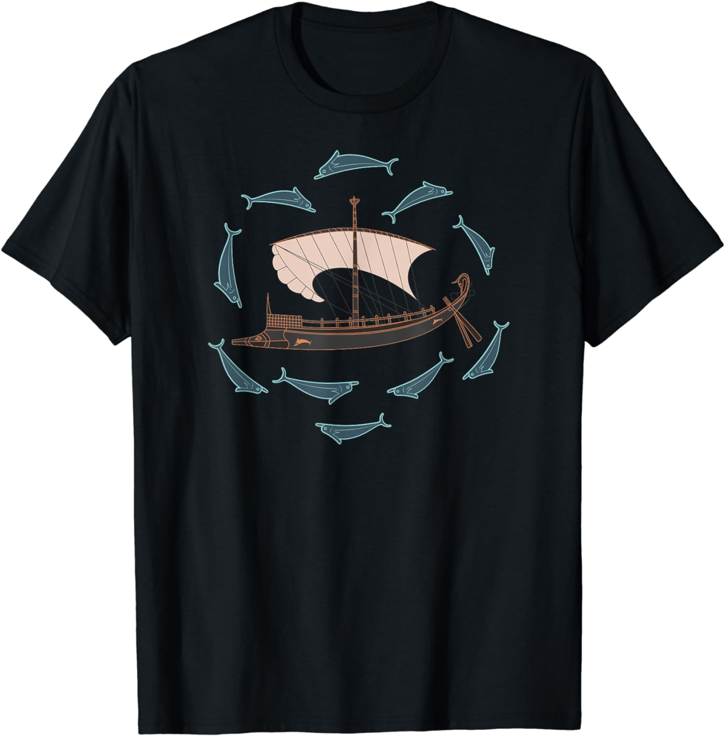 Ancient Greek ship Trireme t-shirt - Walmart.com