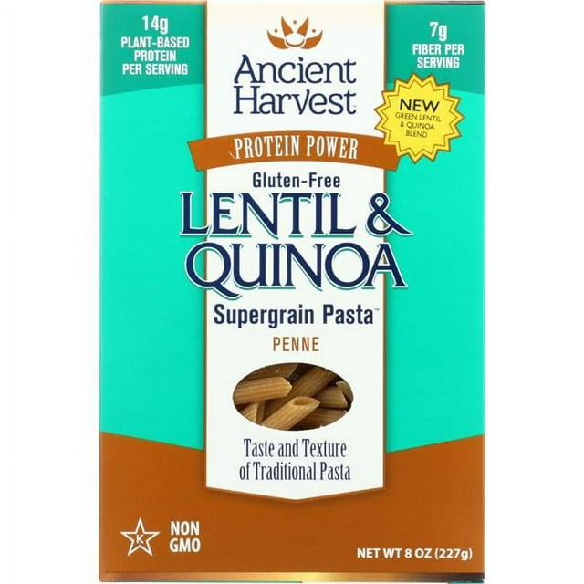 Ancient Harvest 8 oz Supergrain Green Lentil & Quinoa Penne Pasta ...