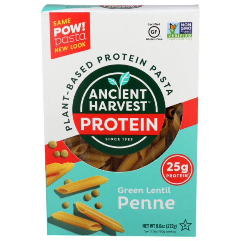 Ancient Harvest POW! Green Lentil Penne Pasta 9.6 oz Pack of 3 ...