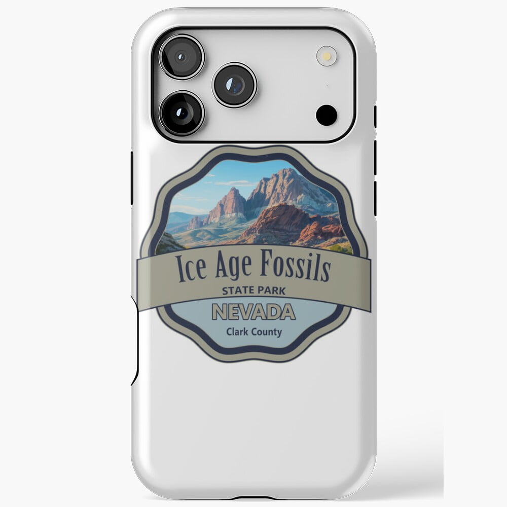 Ancient Ice Age Fossils Nevada Scenic Travel Adventure iPhone Case 17 ...