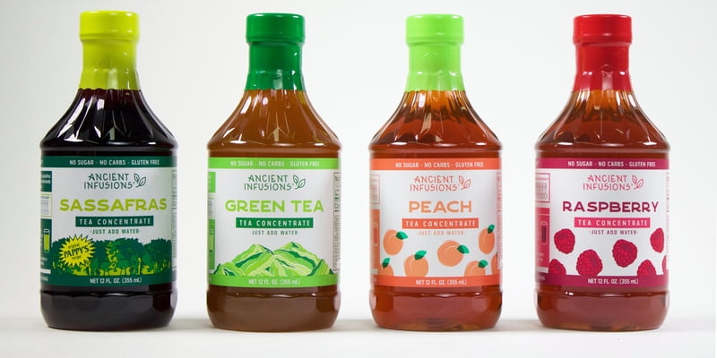 Ancient Infusions Tea Concentrates: Peach Tea, Raspberry Tea, Green Tea ...