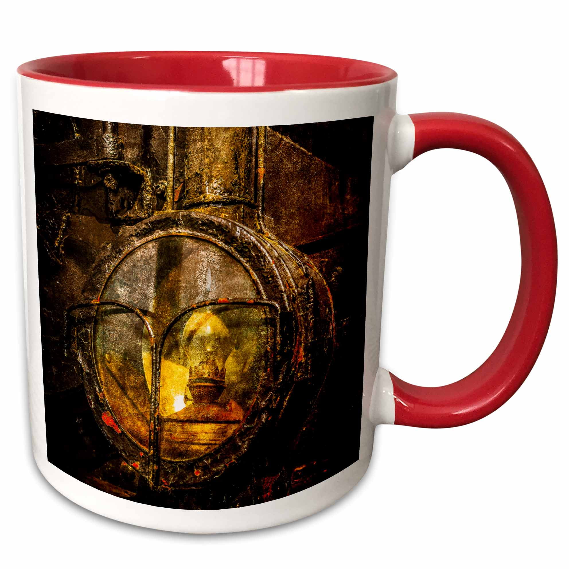 3drose, Ancient Locomotive Headlight. Oil Lamp Inside. Stylized Photo ...