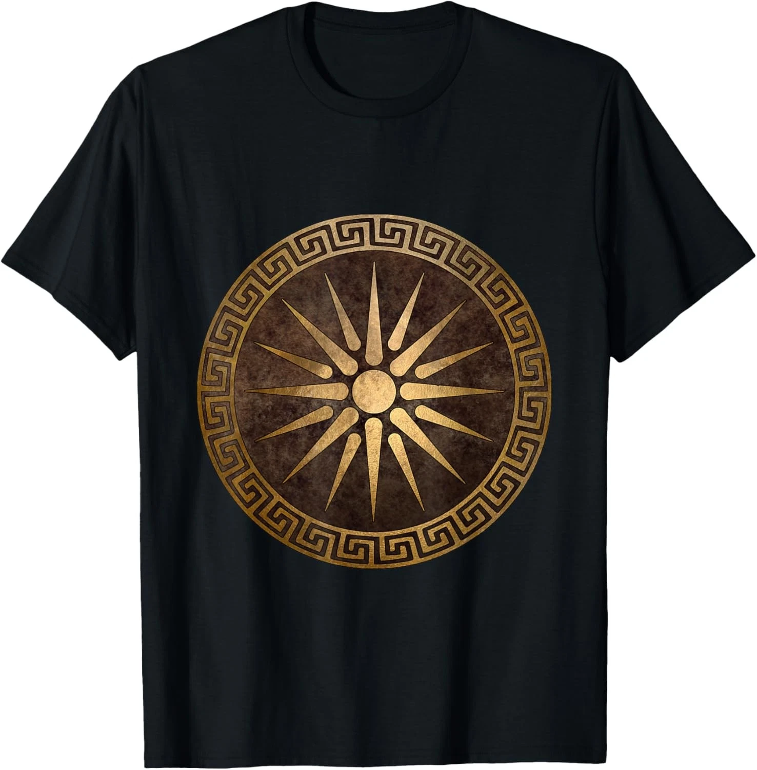 Ancient Macedon Shield Warrior History Inspired Art Unisex T-Shirt, up ...
