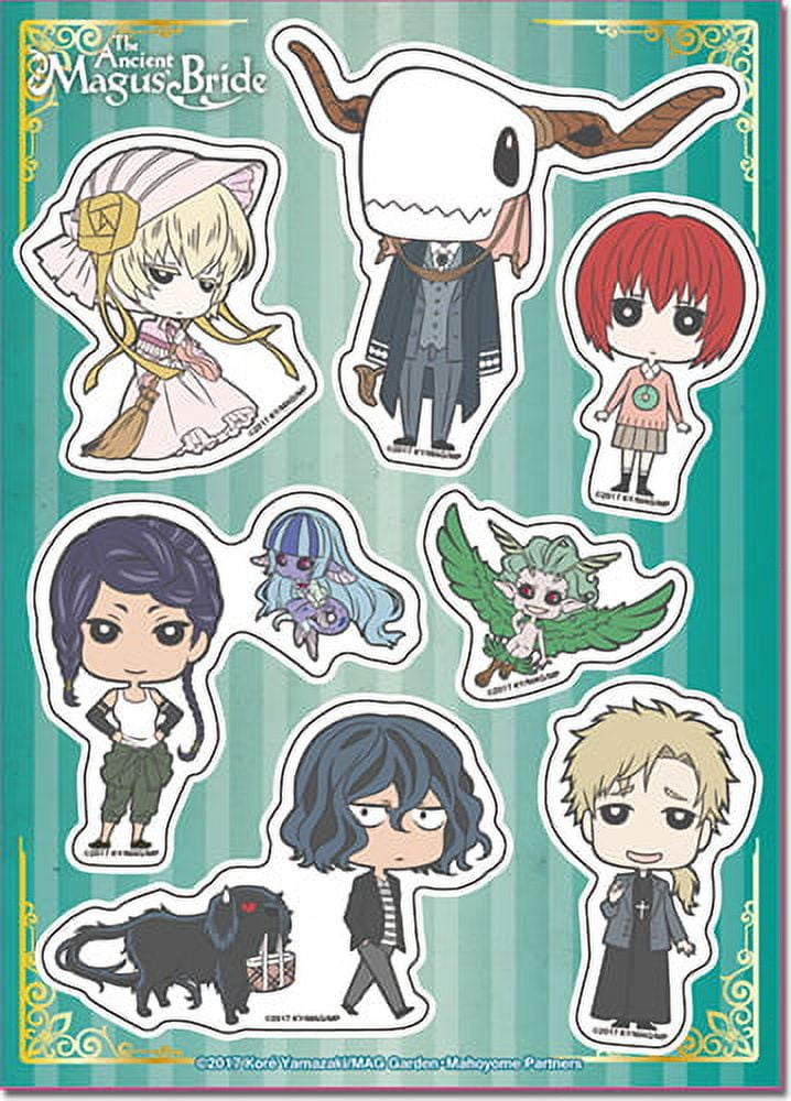 Ancient Magus's Bride S1- Chibi Characters Sticker Set 5"X7" - Walmart.com