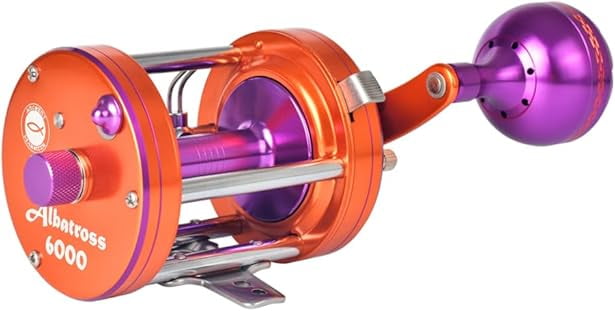 Ancient Mariner Albatross 6000 Round Bait cast Reel Orange - Walmart.com