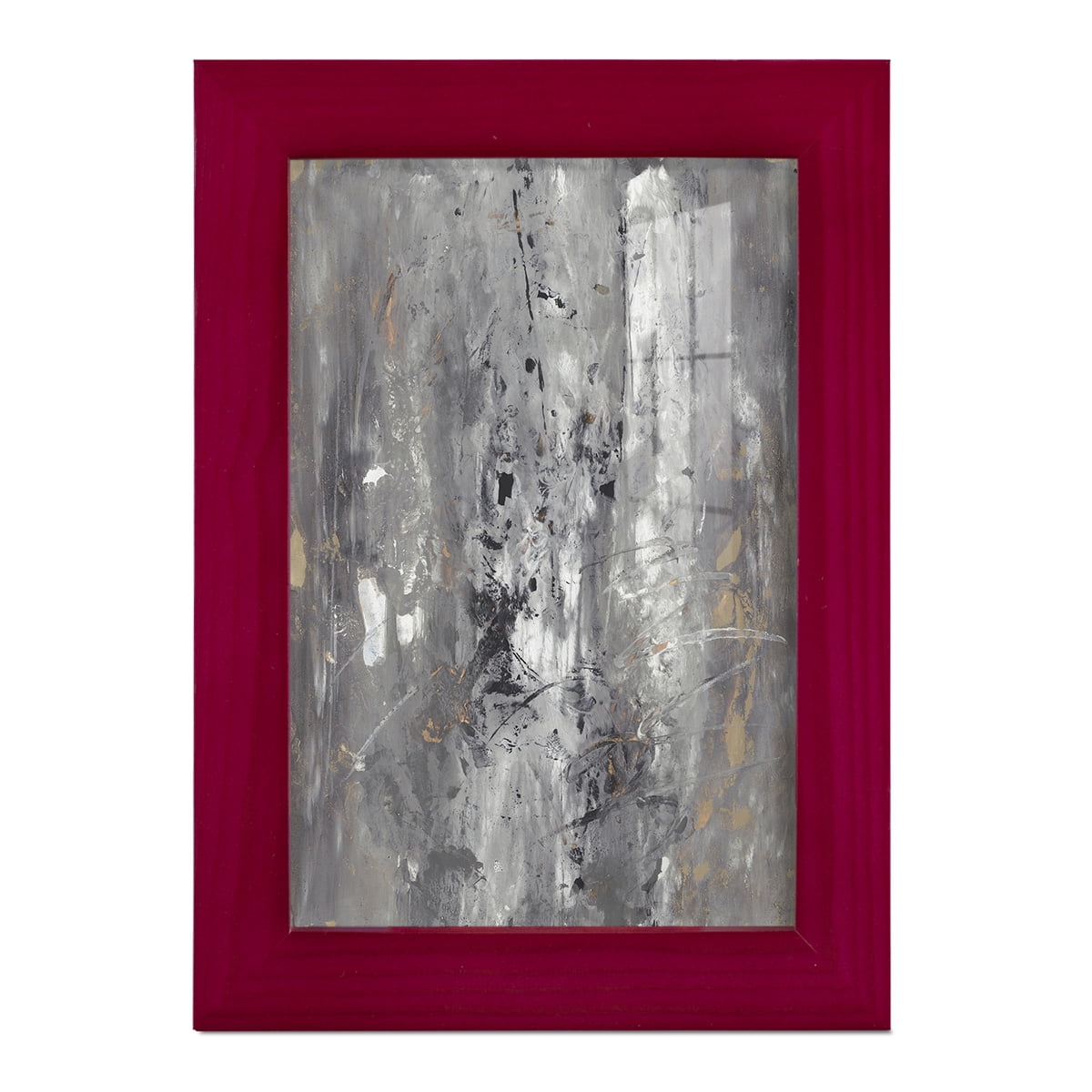 Ancient Marks I - Framed Print w/glass - Cherry Red - Walmart.com