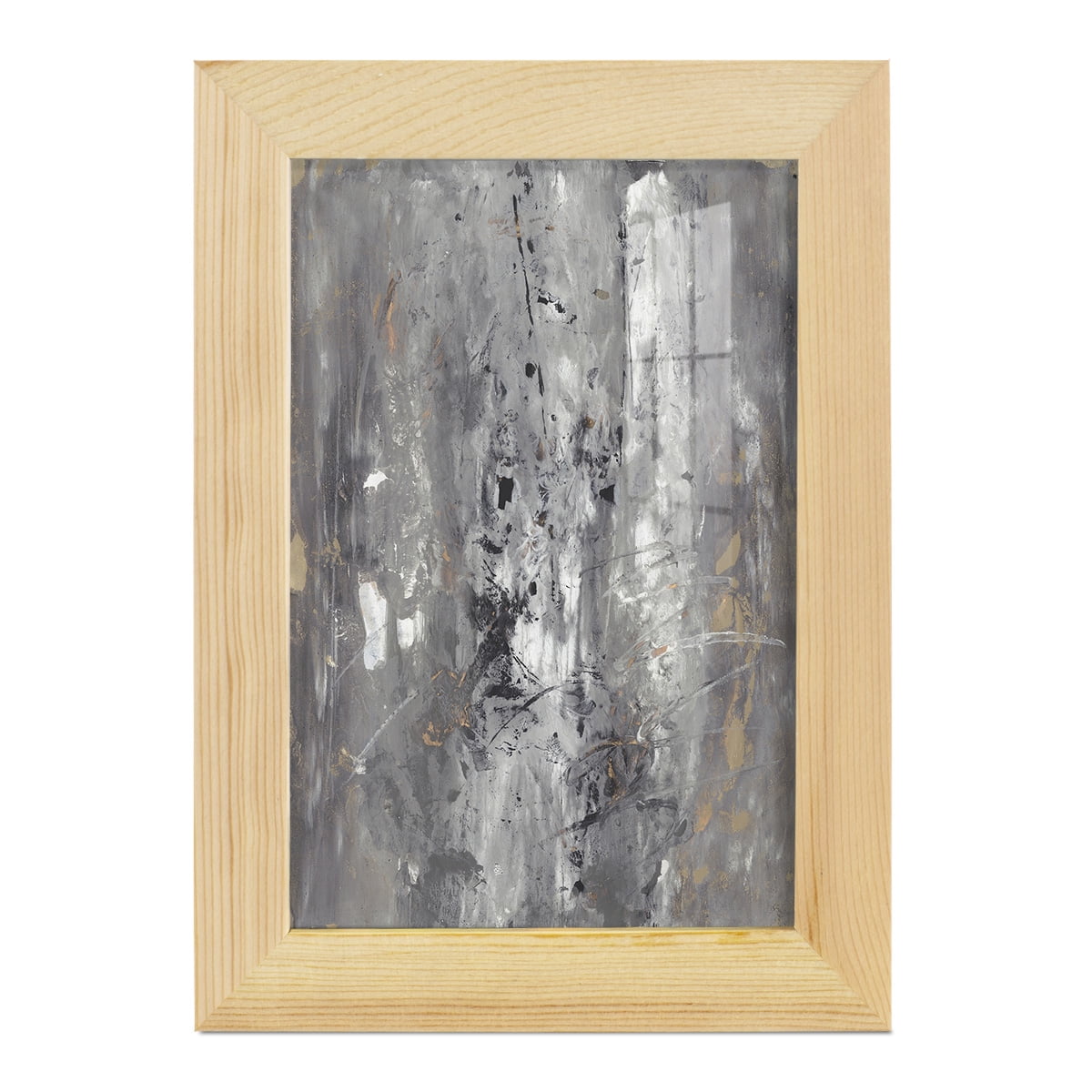 Ancient Marks I - Framed Print w/glass - Natural Wood - Walmart.com
