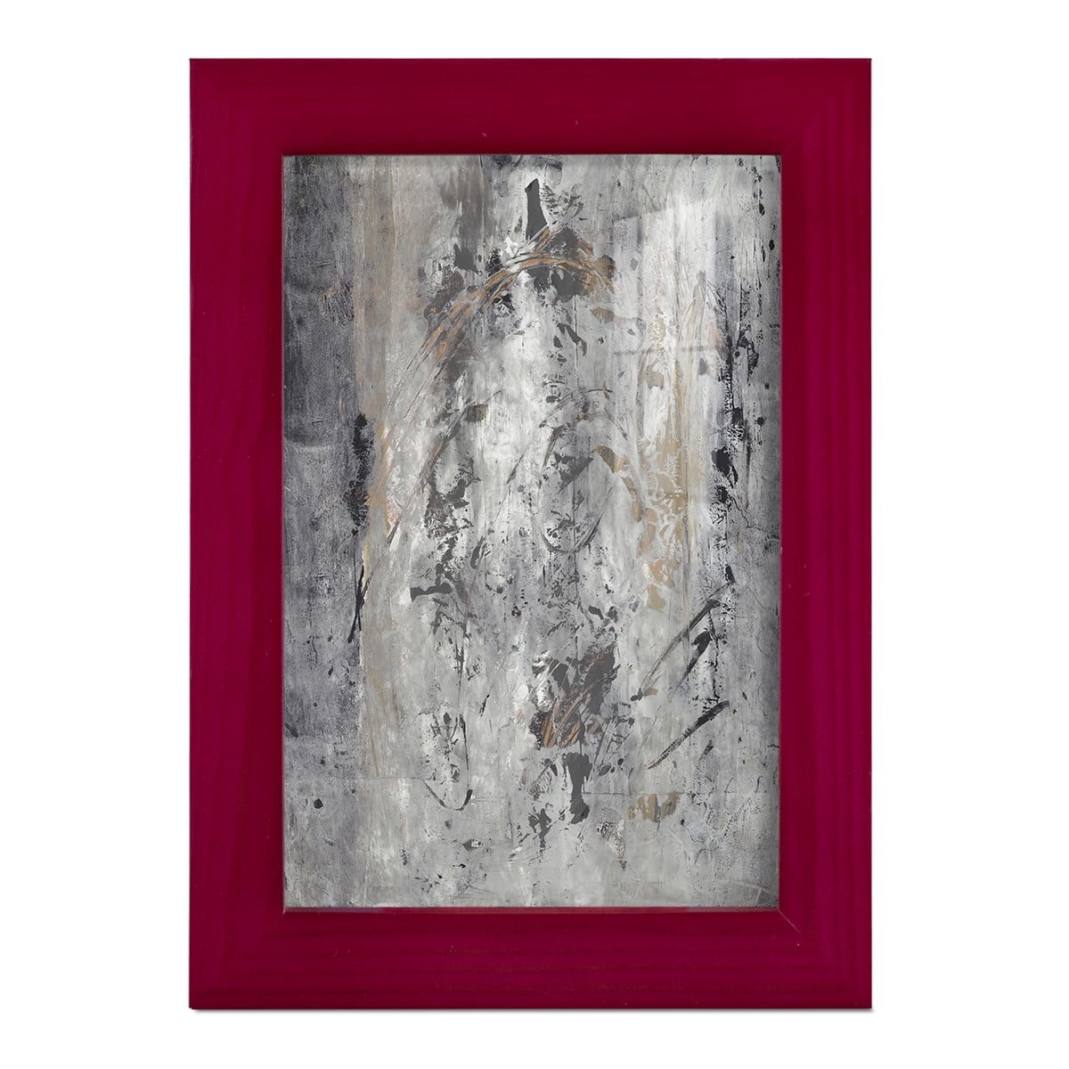 Ancient Marks II - Framed Print w/glass - Cherry Red - Walmart.com