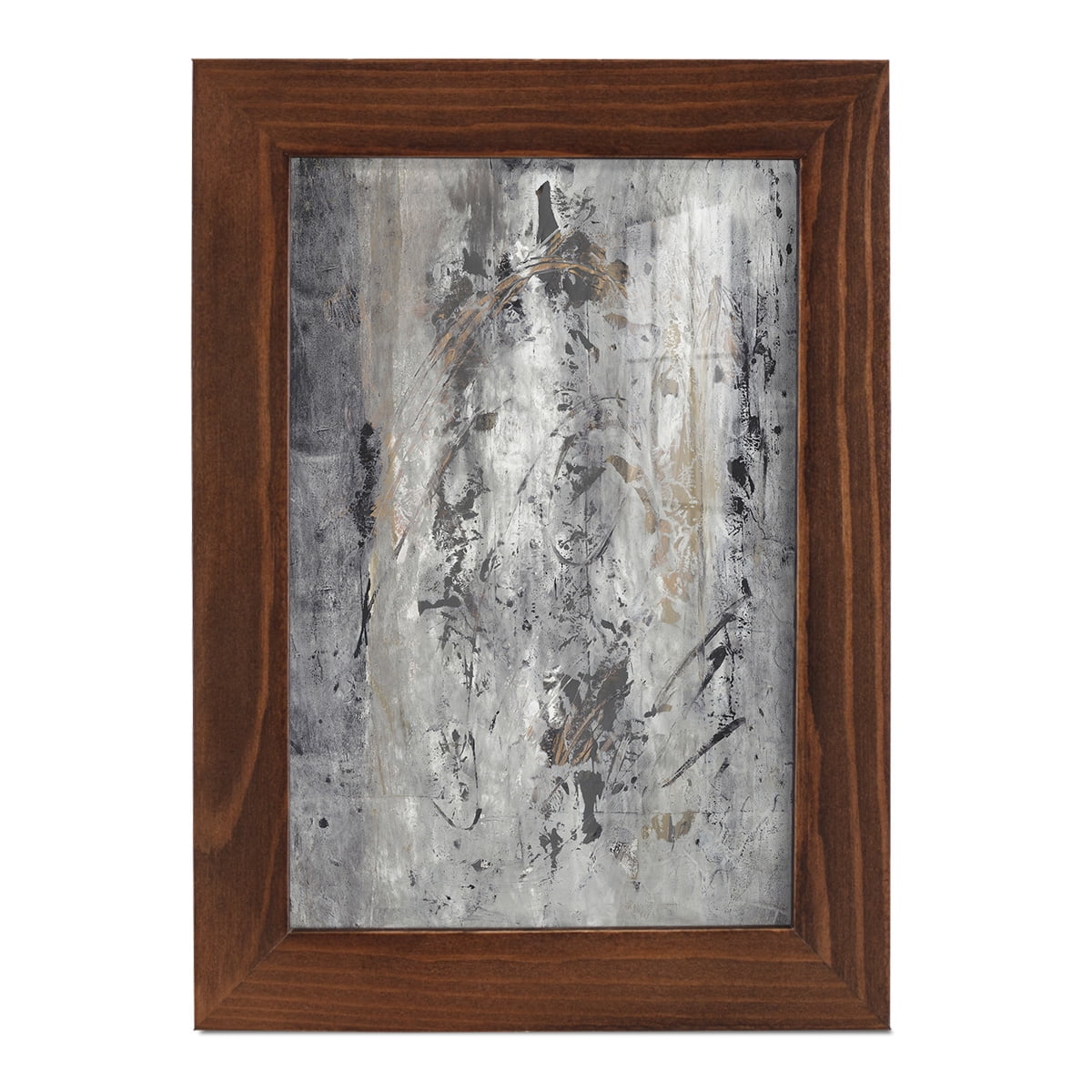 Ancient Marks II - Framed Print w/glass - Chestnut - Walmart.com
