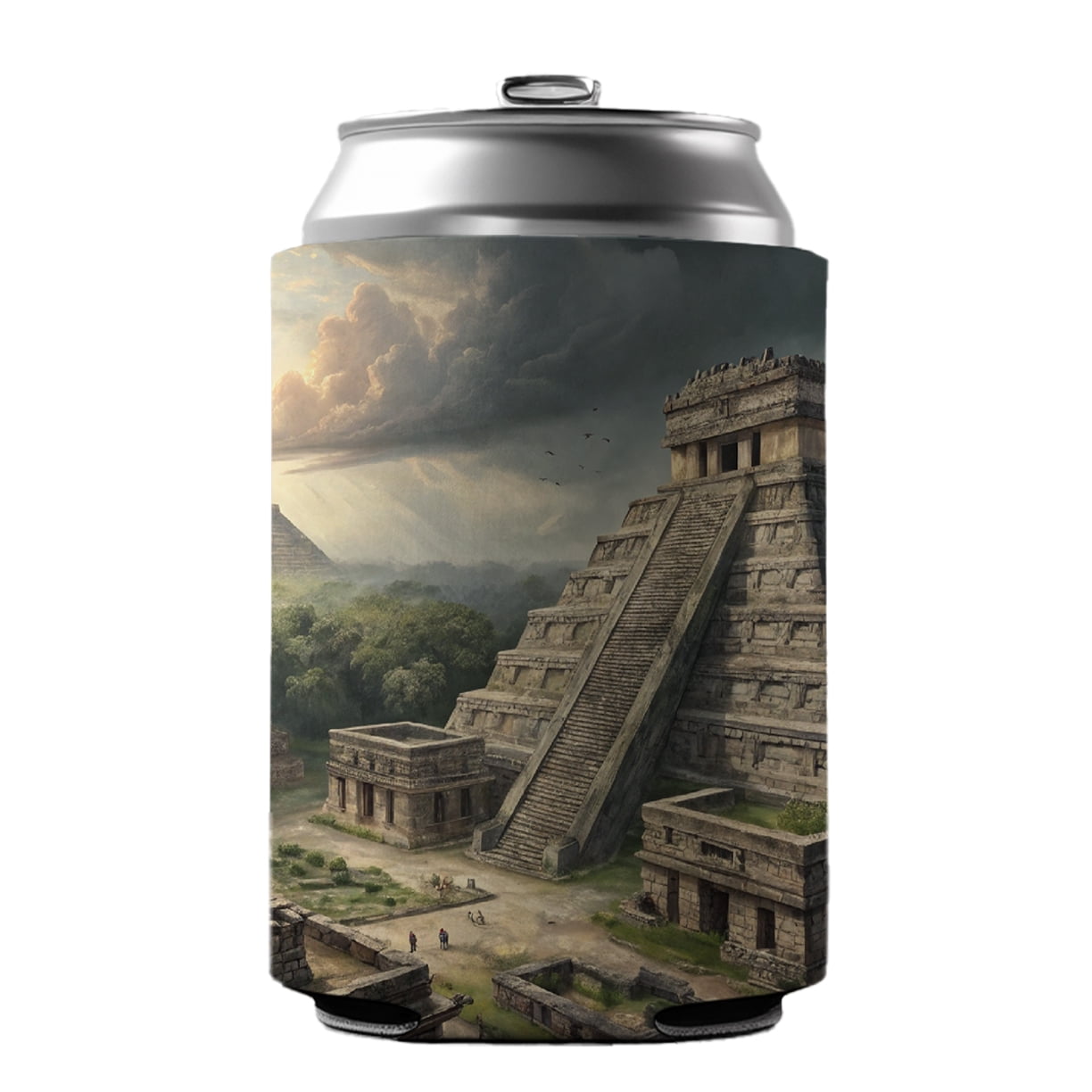 Ancient Maya Temples Step Pyramids Drink Beer Soda Insulated Sleeve ...